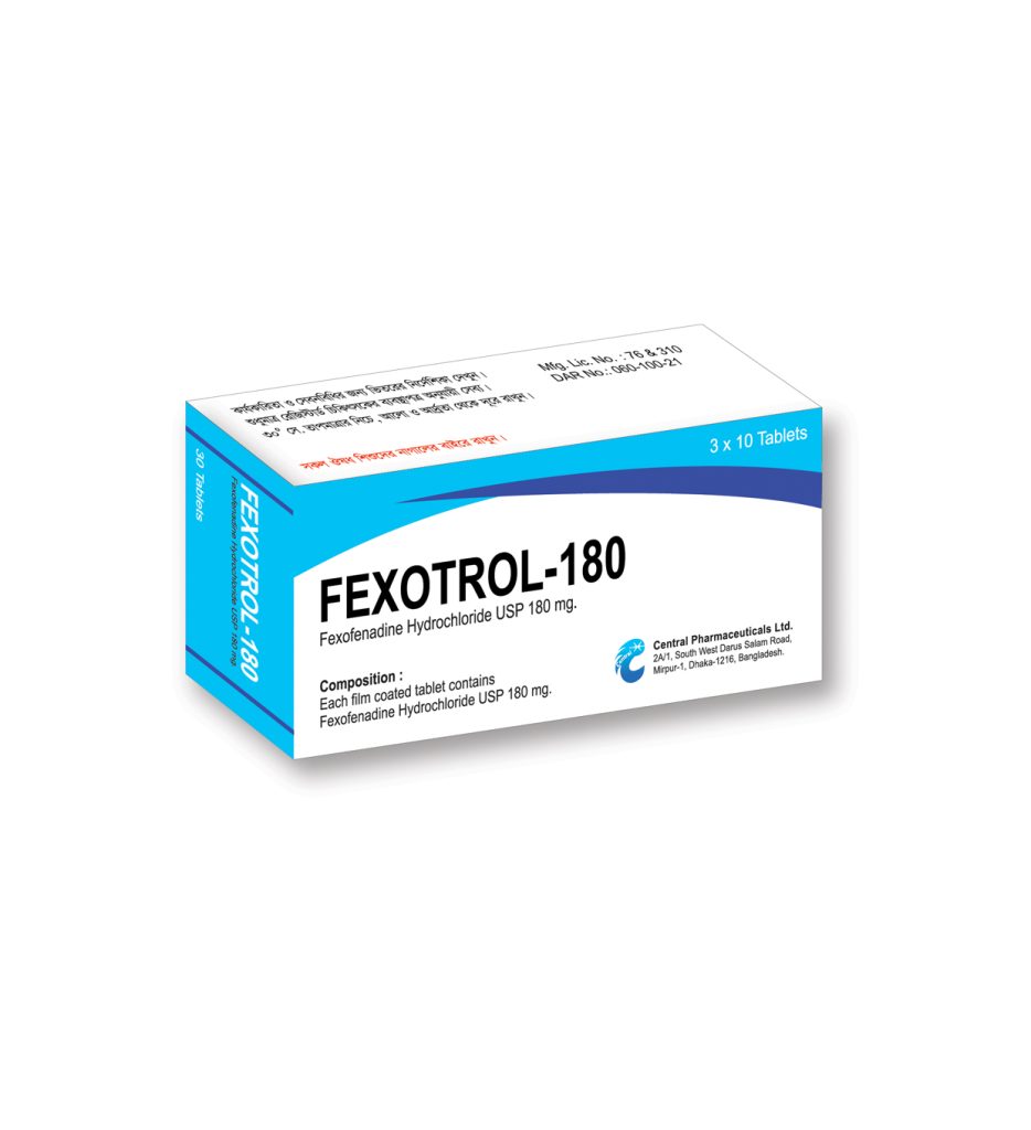 Fexotrol-180 – Central Pharmaceuticals Ltd.